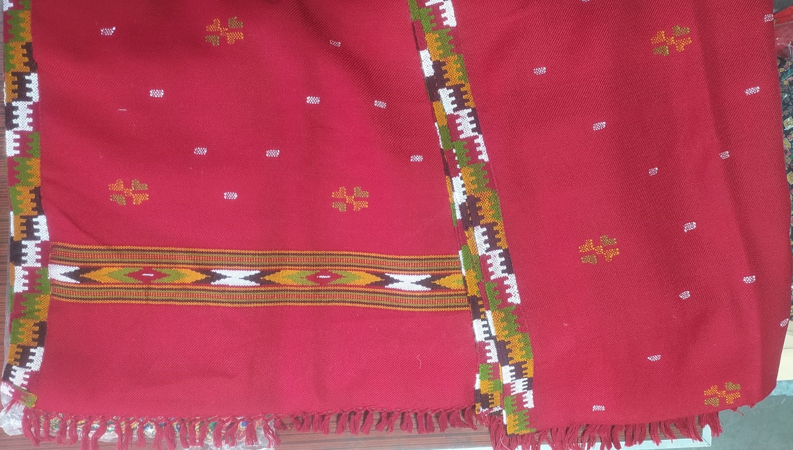 All design with Border Kullu Shawl