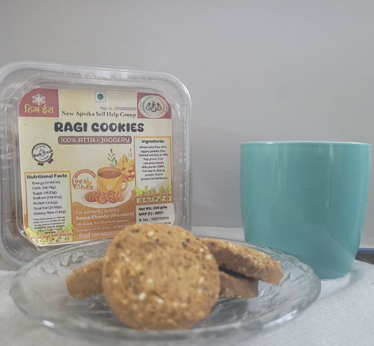 Hand made Ragi Cookies